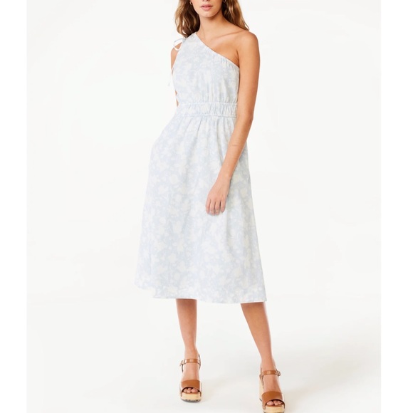 Free Assembly | Dresses | Free Assembly Sleeveless One Shoulder Midi ...